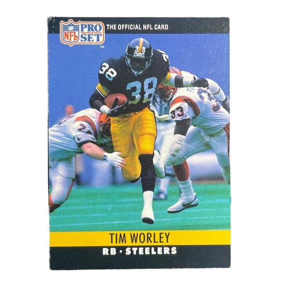 NFL | Accessories | 99 Tim Worley Pittsburgh Steelers Nfl Pro Set ...